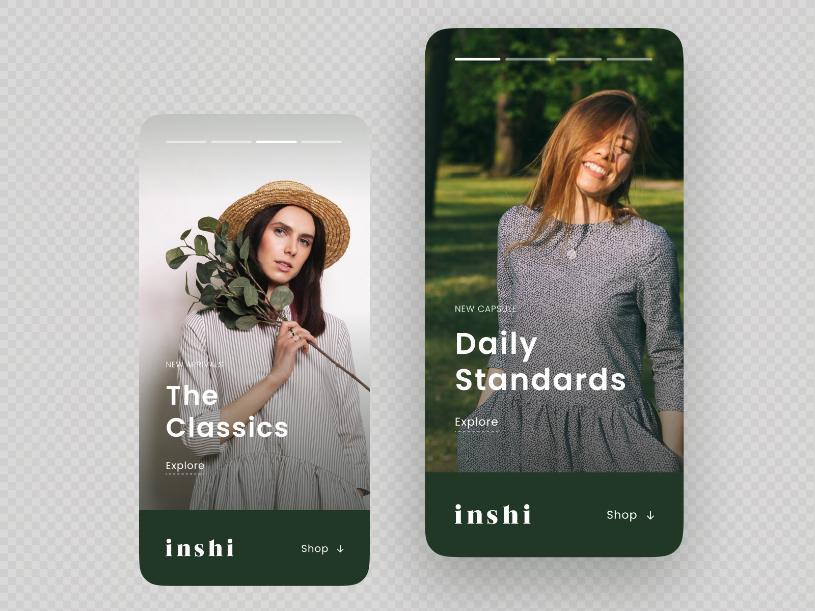 Inshi - Shop preview by Alex Shulyak on Dribbble
