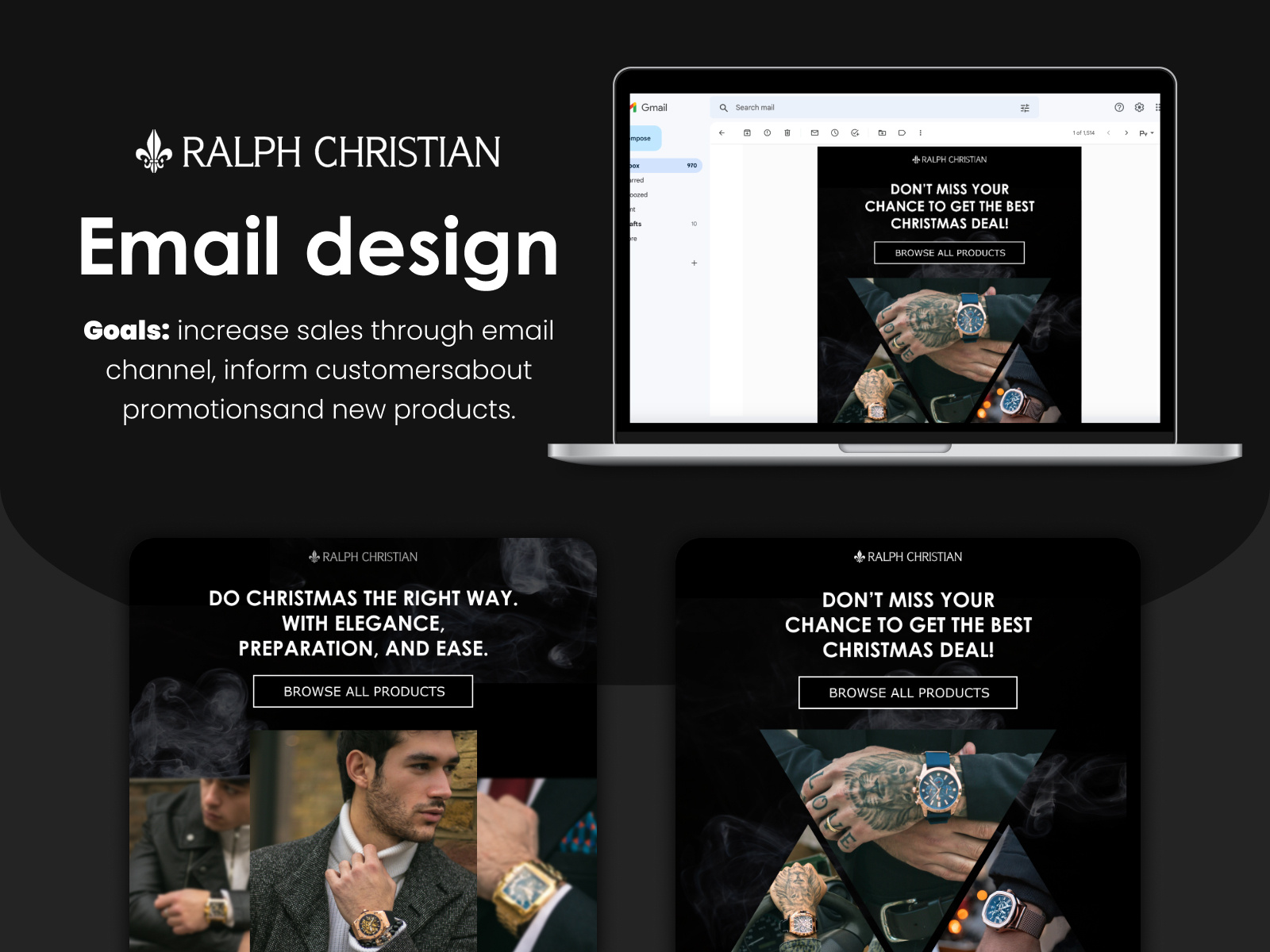 Ralph Christian email design by Aleksandra Korneva on Dribbble