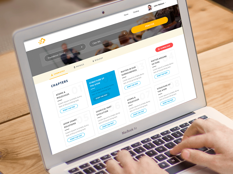 E Learning Portal by PNS on Dribbble