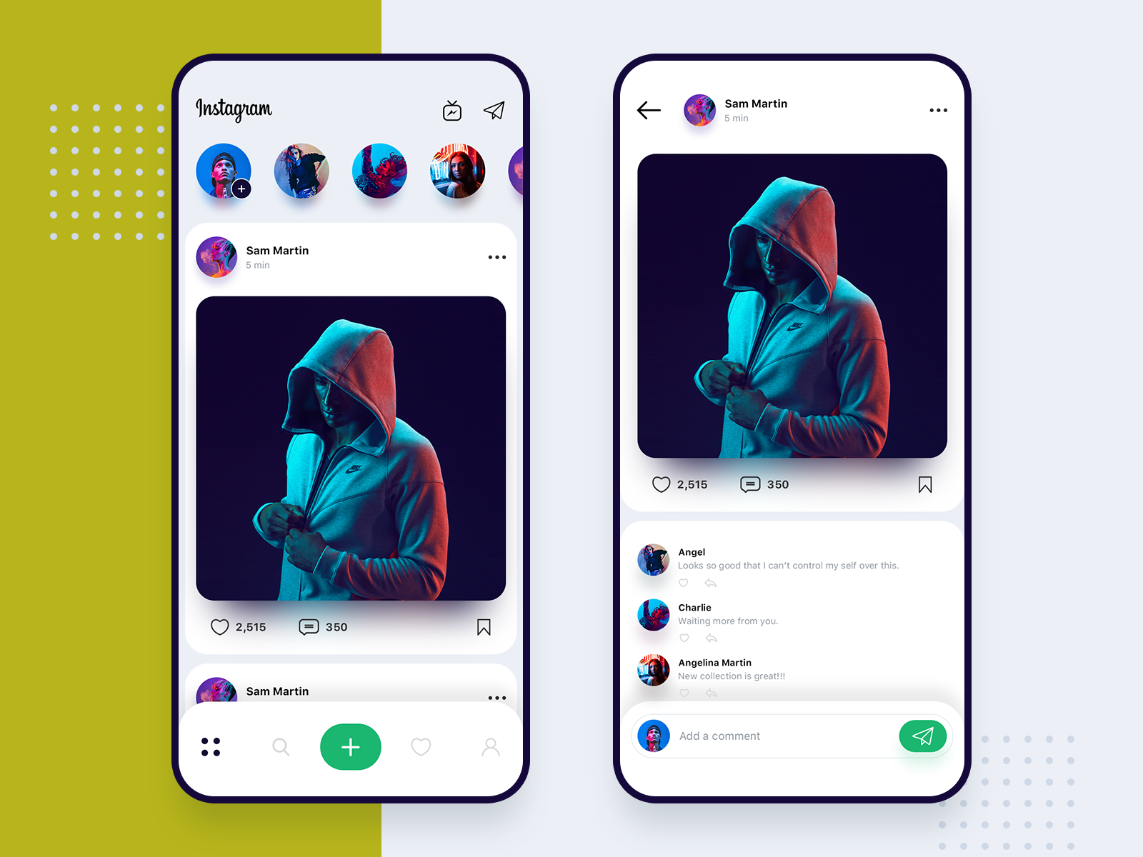 Instagram redesign concept by MindInventory UI/UX for MindInventory on ...