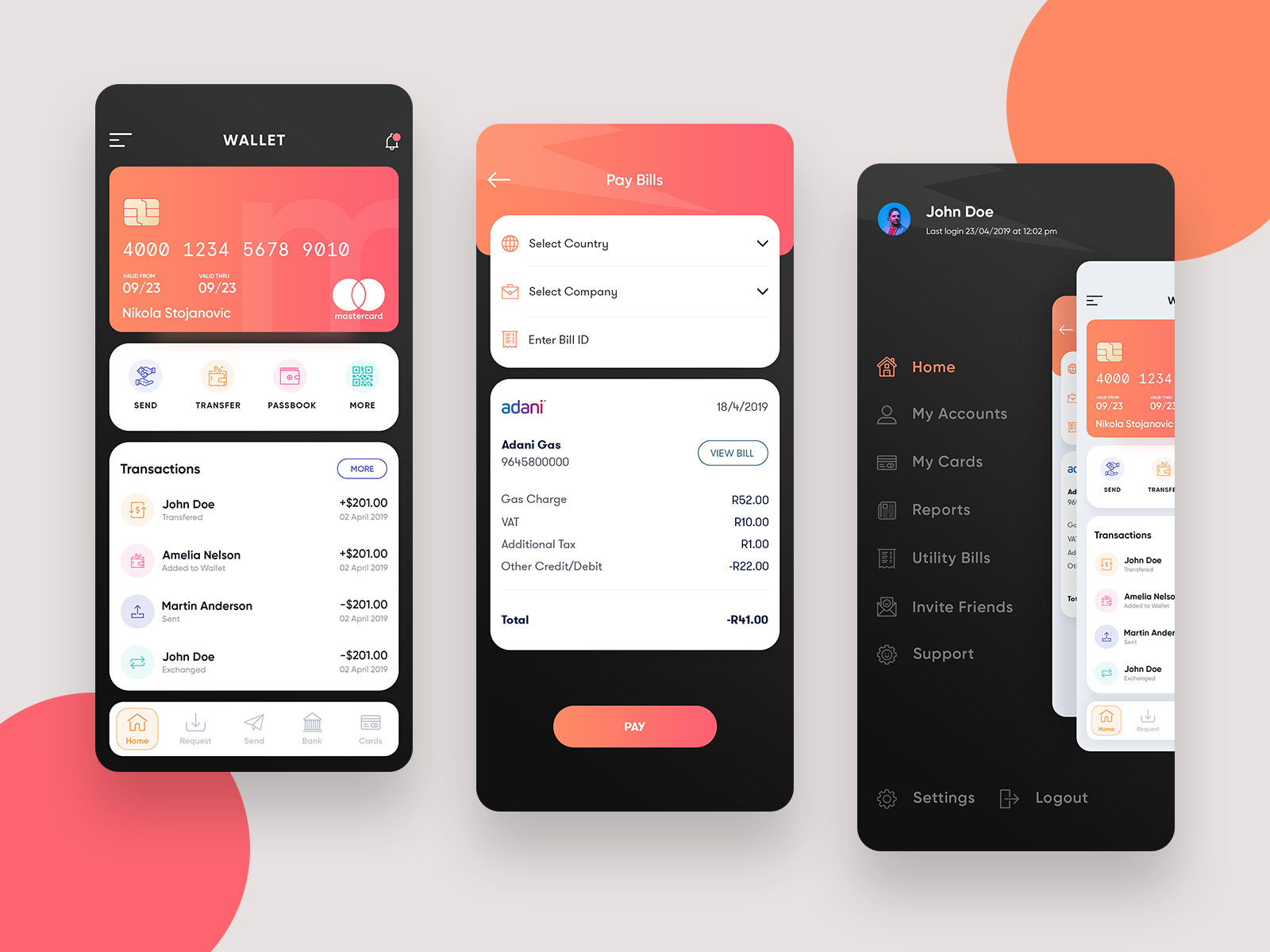Payment app by MindInventory UI/UX for MindInventory on Dribbble
