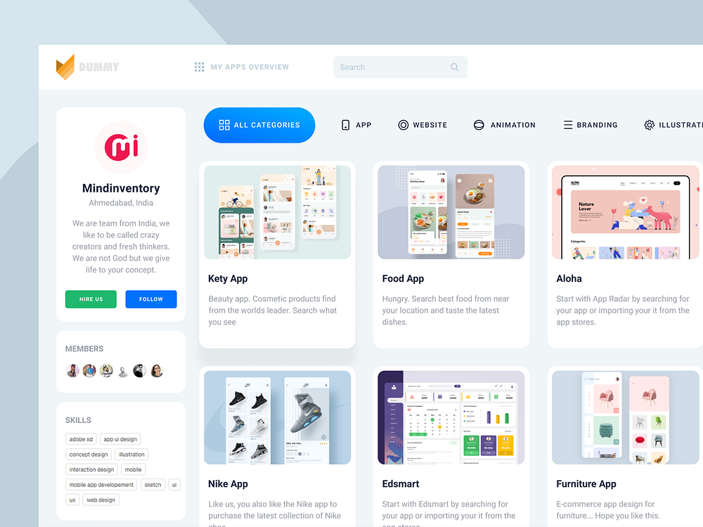 Dashboard by MindInventory UI/UX for MindInventory on Dribbble