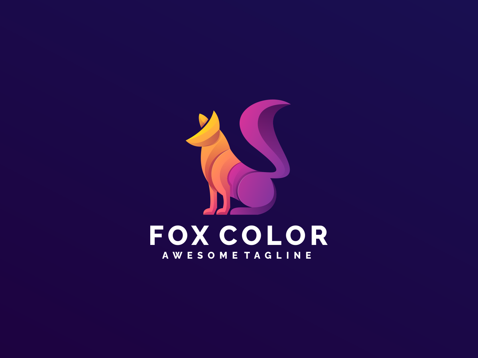 Fox Mascot Gradient Colorful Logo by prayoga_std on Dribbble