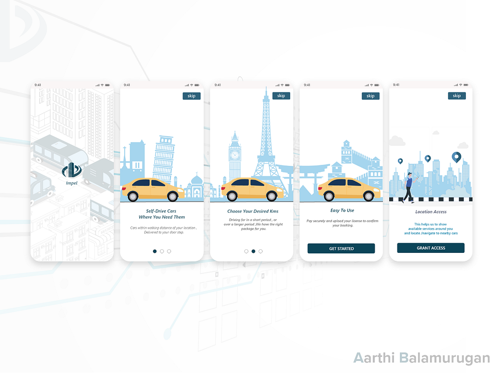 Splash Screen And Onboarding Screens By Aarthi Balamurugan On Dribbble