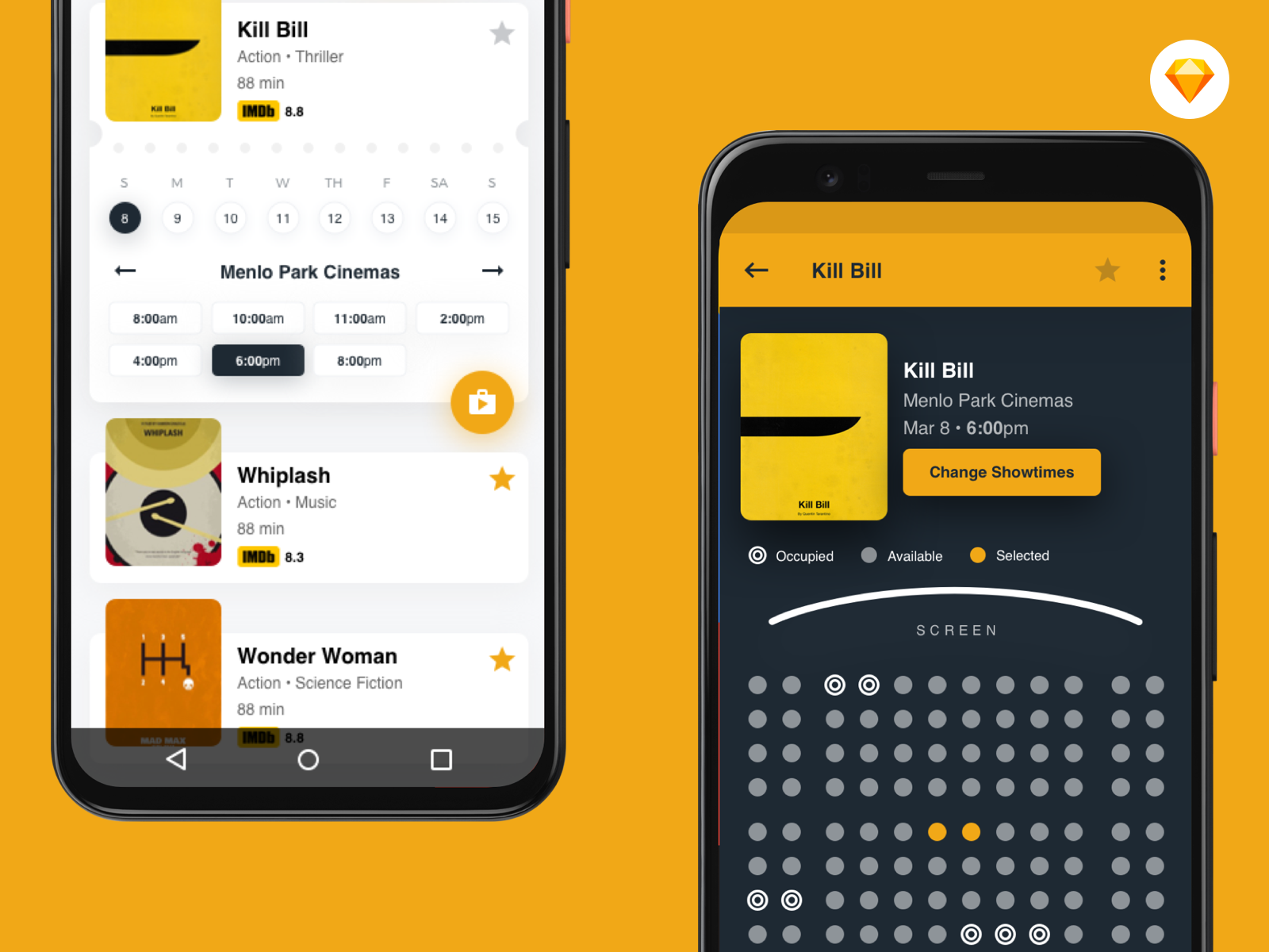 Android Movie Booking Experiment By Richard Ux On Dribbble