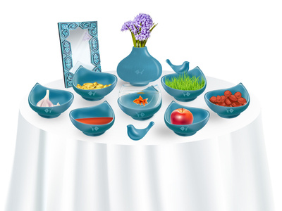 Haft Sin Vector by vectorhome on Dribbble