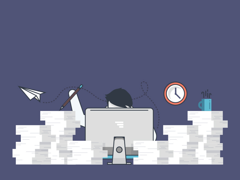 Workaholic by Jordan Wilson on Dribbble