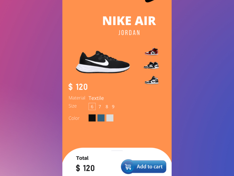Nike concept ui design by Yash Chandegra on Dribbble