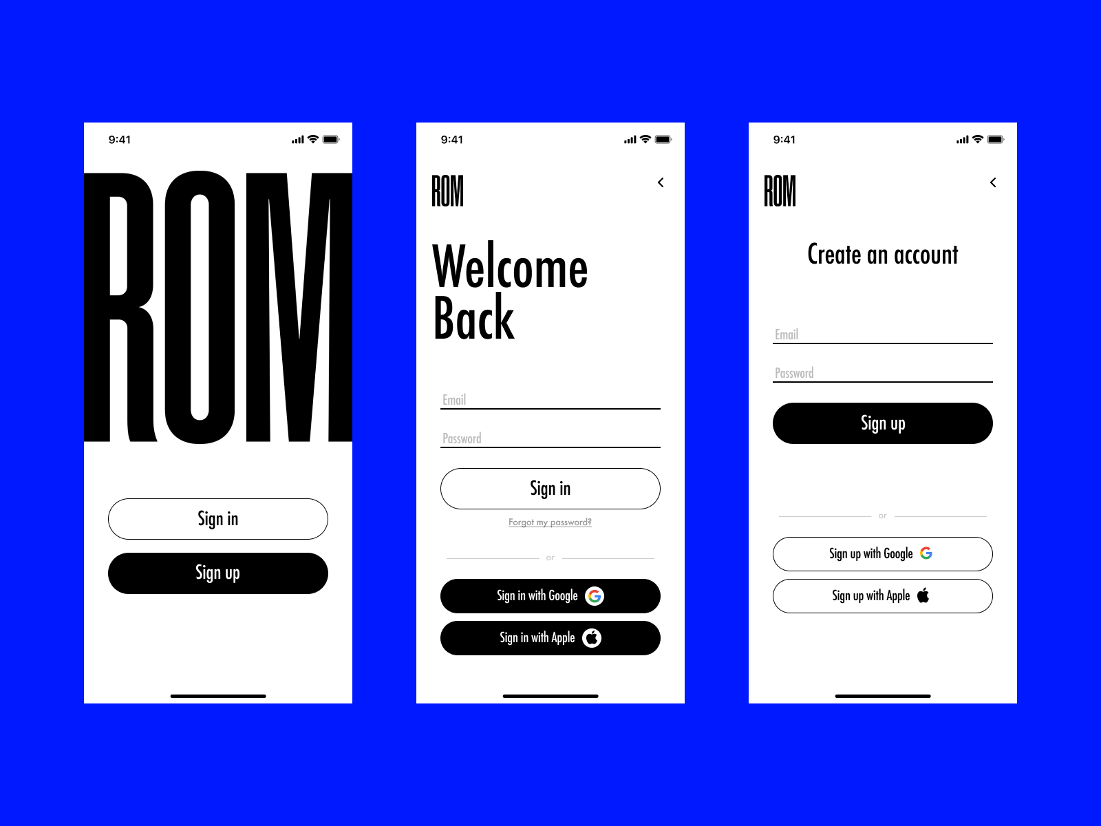 ROM(Royal Ontario Museum) Sign in/up mobile page by Won Ji Hyun on Dribbble