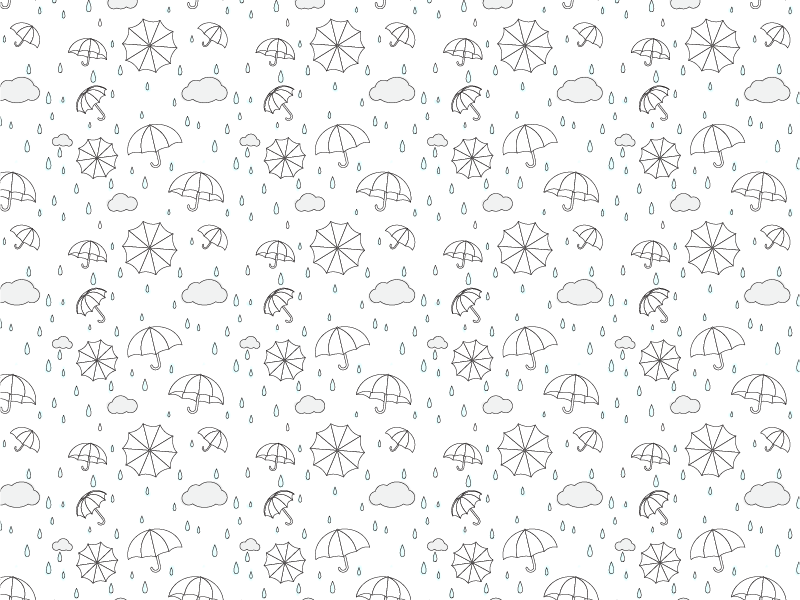 Rainy Day Pattern by Jillian Noble on Dribbble