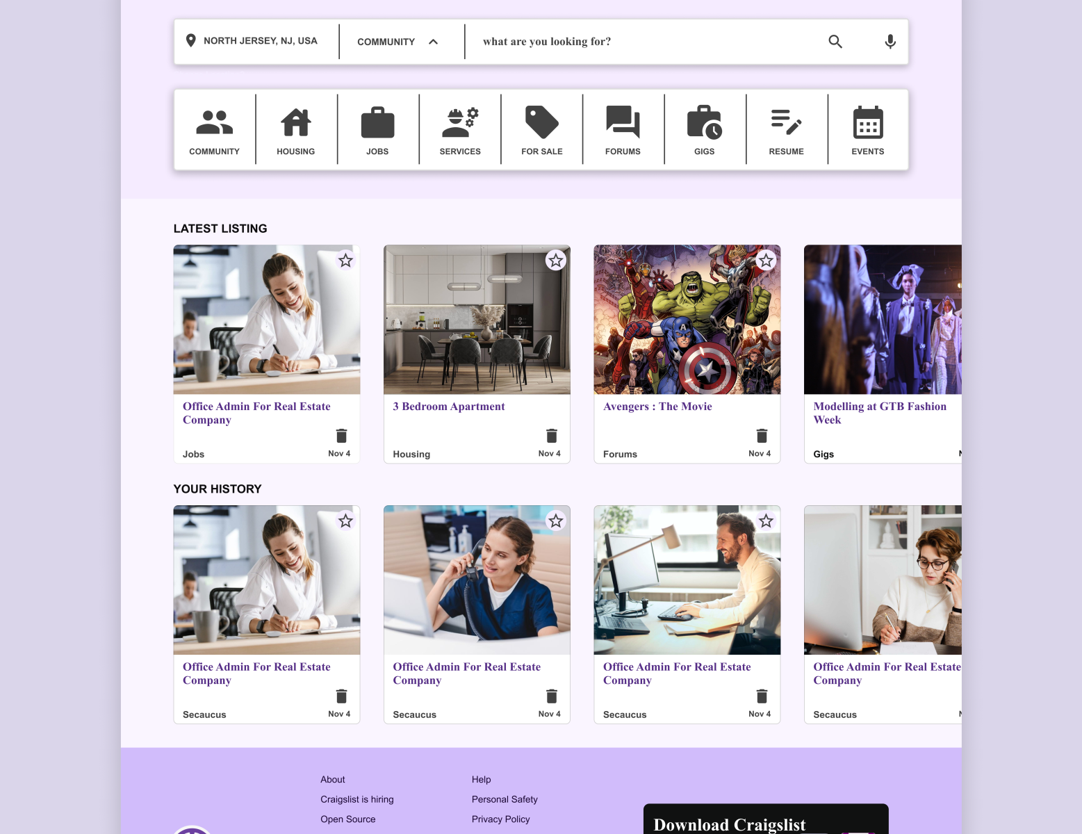 Craigslist Redesign by Ismaeel Owolabi on Dribbble