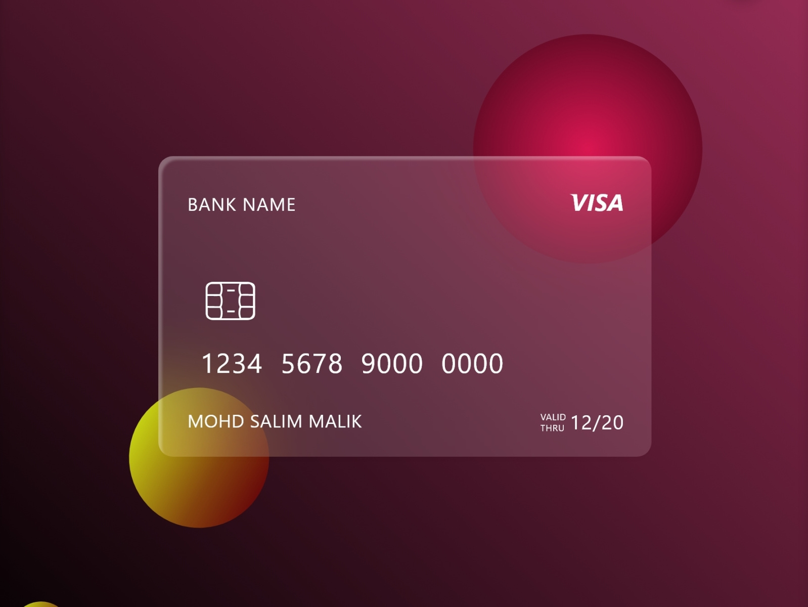 Glass Card Design by Salim Malik on Dribbble