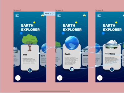 UX/UI design and prototyping for an earth explorer app. by Somia ...