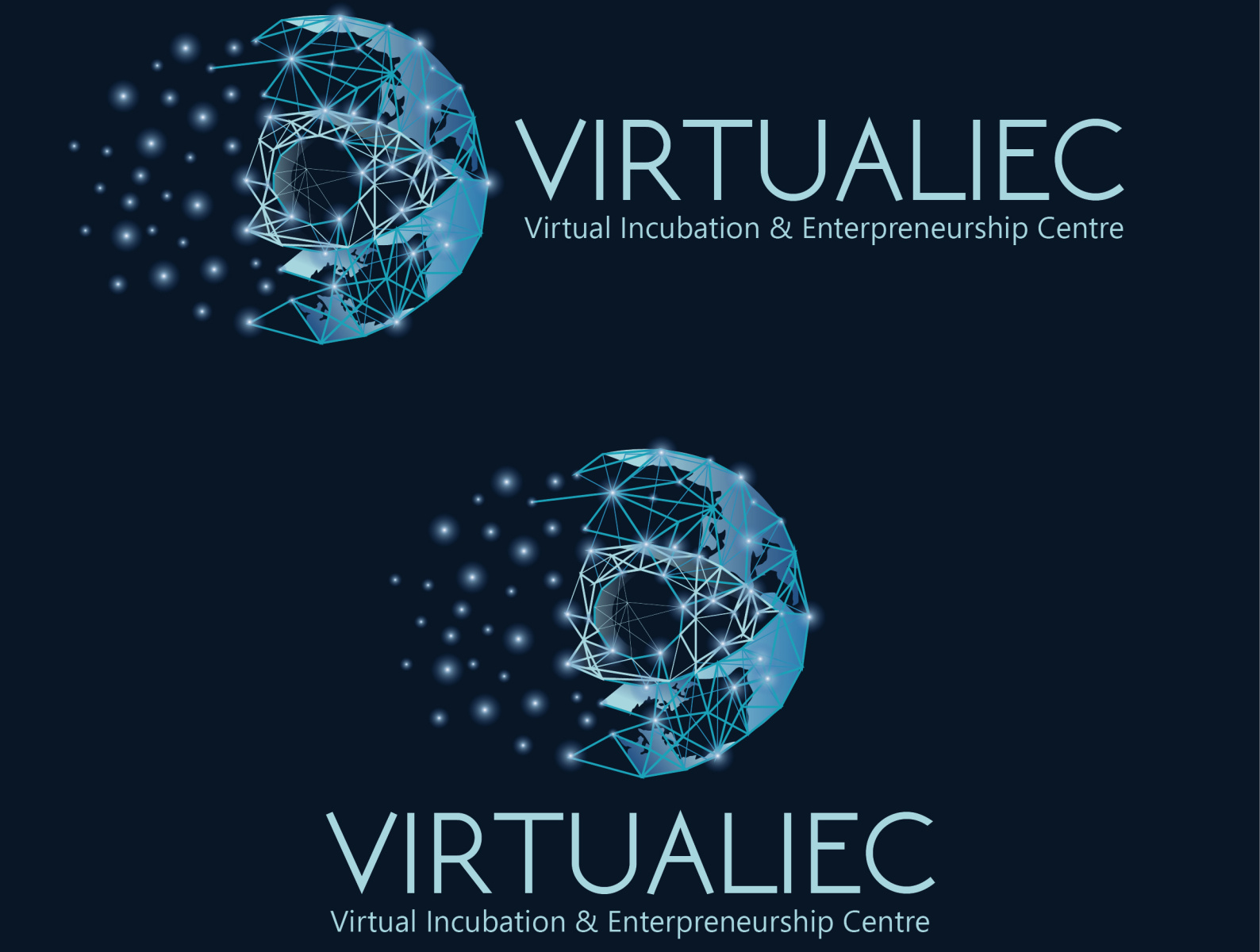 Virtualiec Logo | Different Concept Logo Design by Somia Manzoor on ...