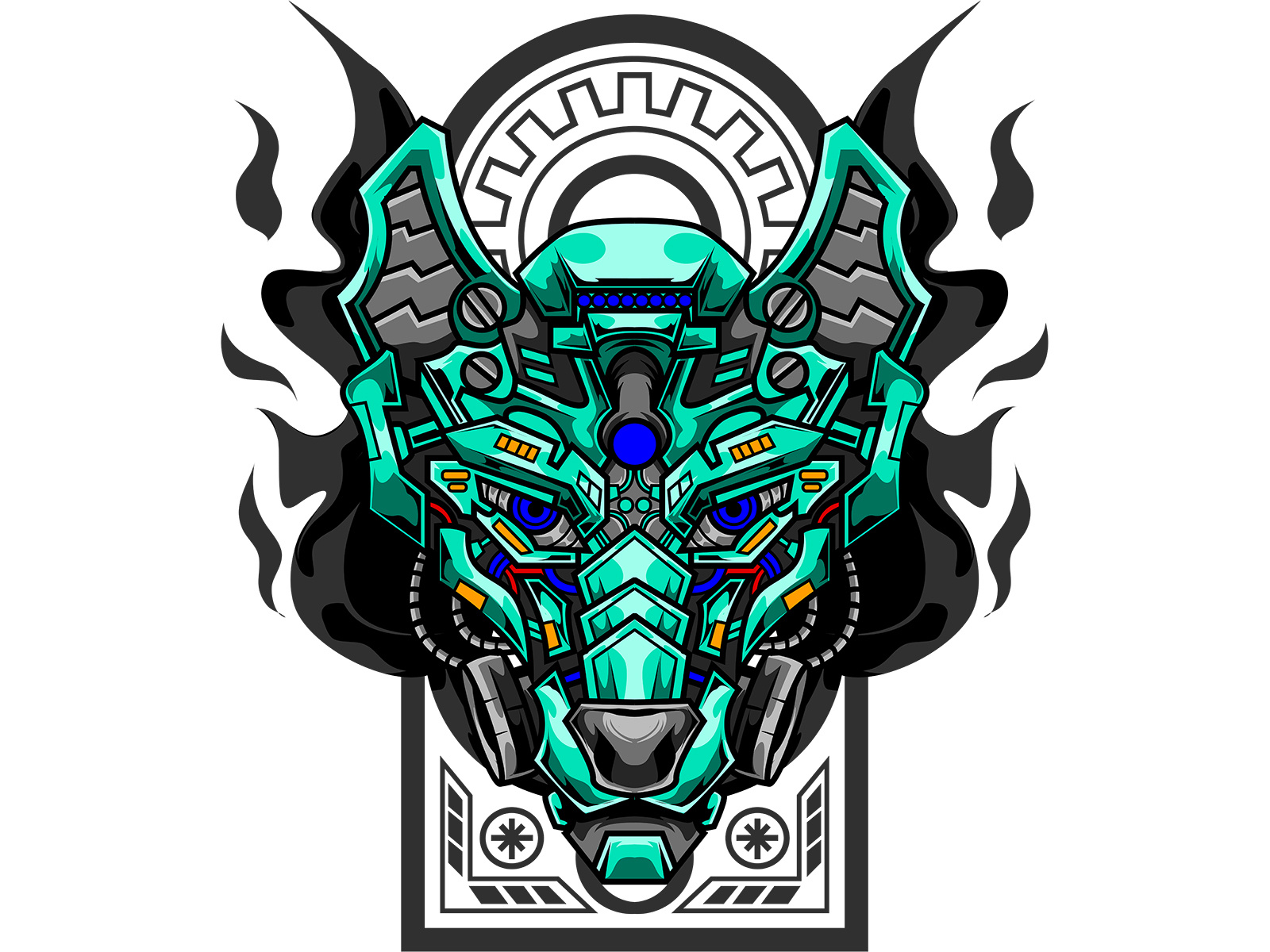 Mechanical Wolf V3 by Sticky Bolts on Dribbble