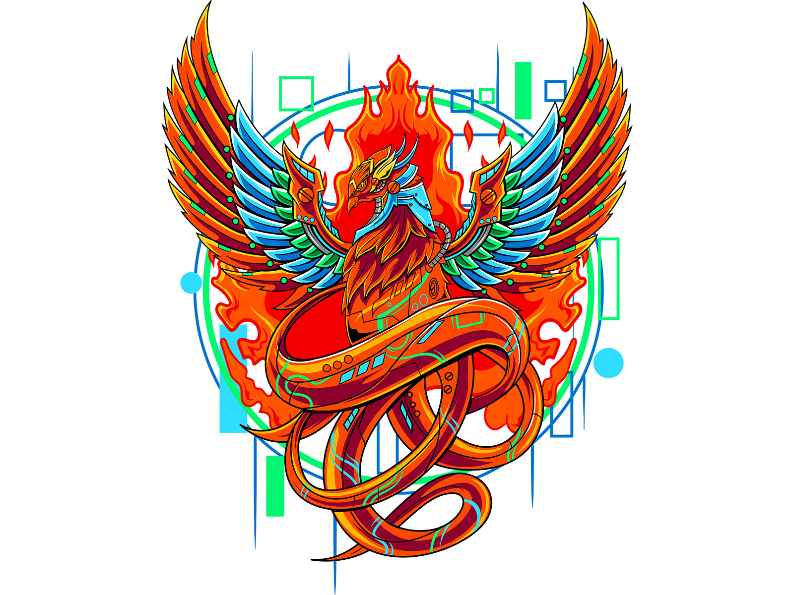 Mechanical Phoenix by Sticky Bolts on Dribbble