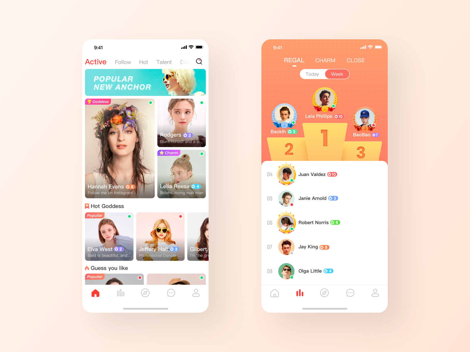 Chat Page by Tomato76 on Dribbble
