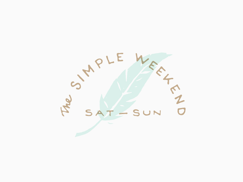 Simple Weekend Logo by Shoam Thomas on Dribbble
