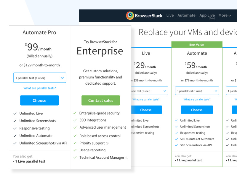 Browserstack Pricing