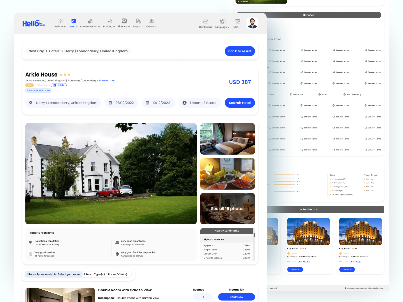 Hello My Ticket - Hotel Search Result page by Mochammad S. Arif on Dribbble