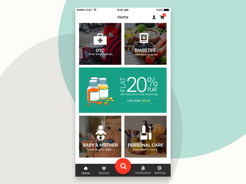 Medical Shop App by sajeer on Dribbble