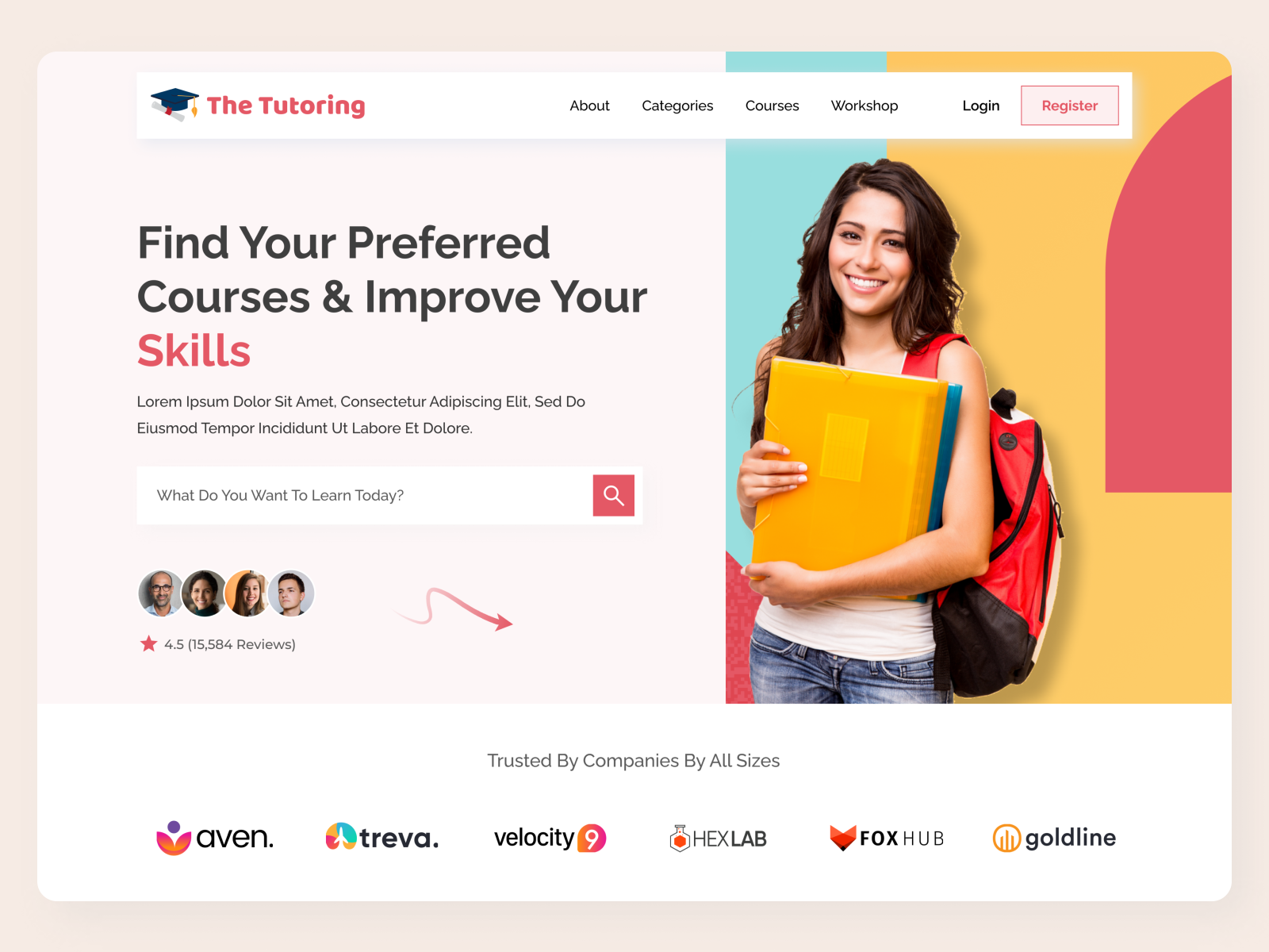 Online Education Web Design by Kamal Creatives on Dribbble