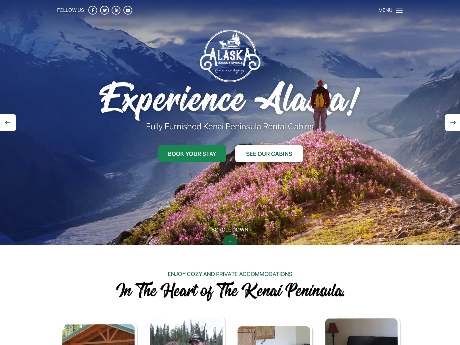 Cabins & Lodging Website by Syed Behroz Ali on Dribbble