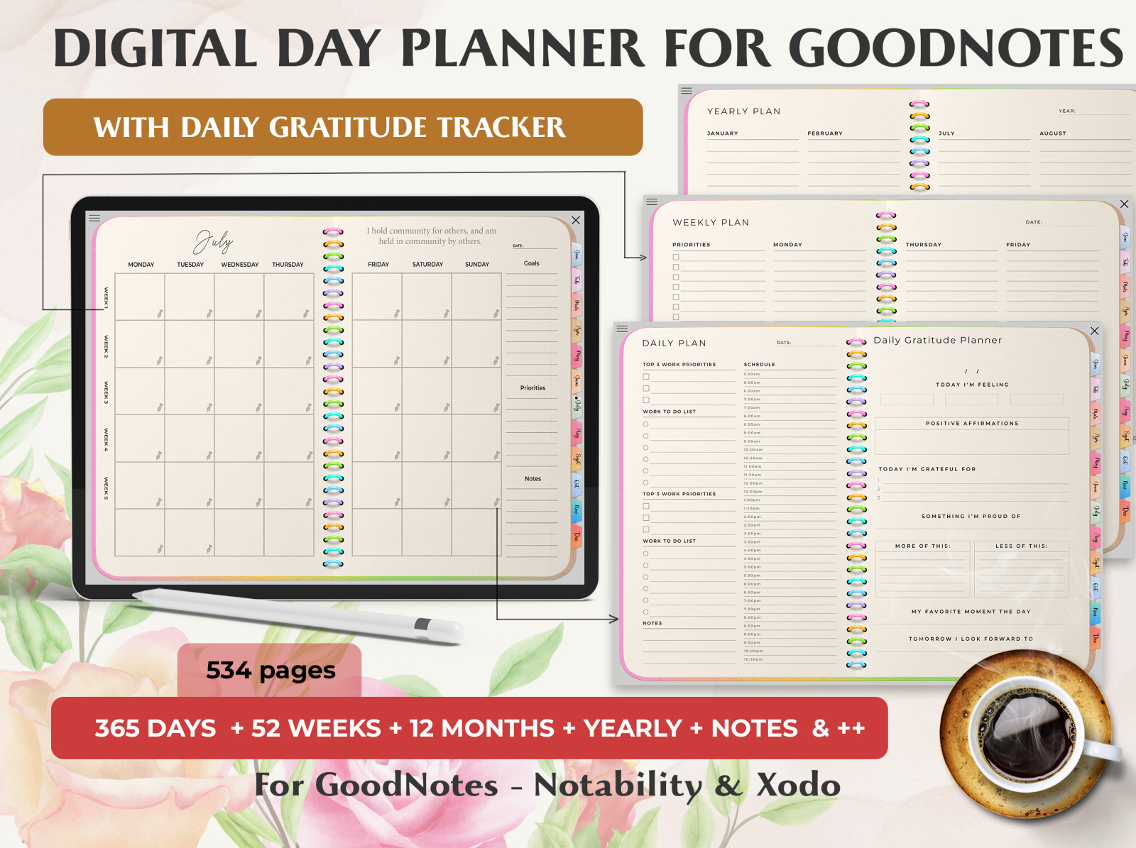 2022 2023 Monthly Planner For Women Men GoodNotes By Digital Planner 2022 2023 Monthly Planner For Women Men GoodNotes By Digital Planner