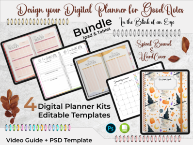 Digital Planner Template Kit / Design your GoodNotes Planner by Digital ...