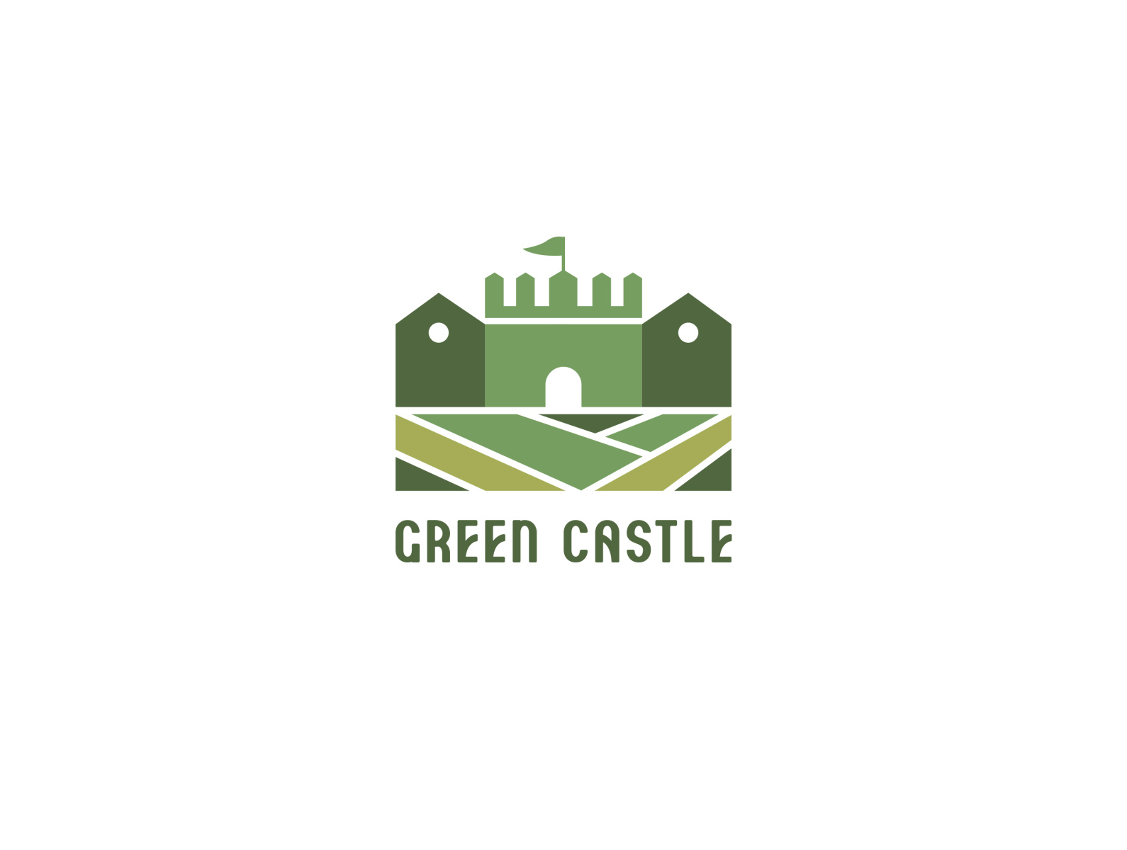 Green castle for a green company. by syed riaz on Dribbble