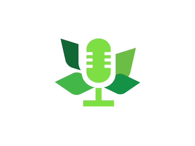 Green podcast logo design for a company. by syed riaz on Dribbble