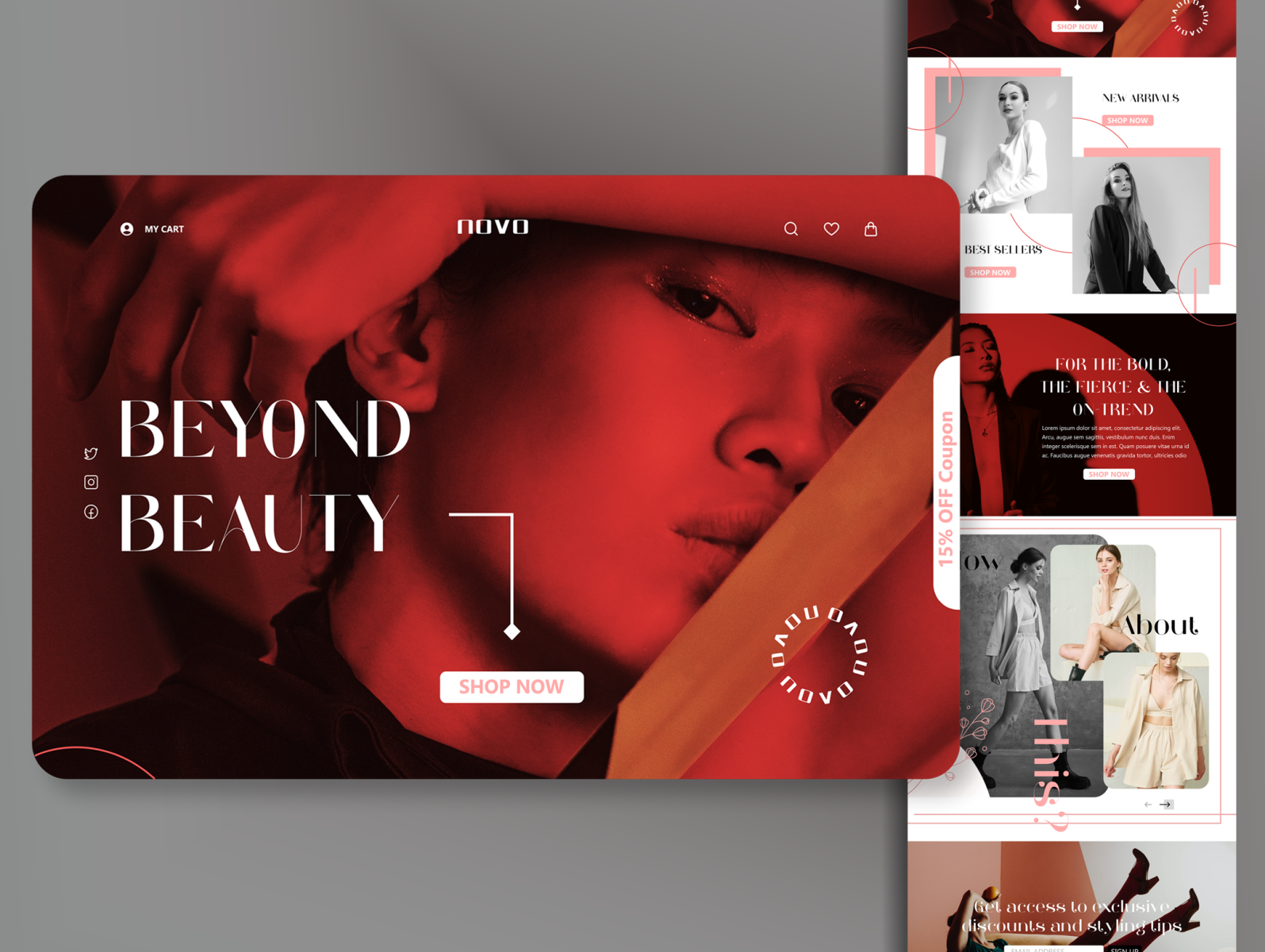Fashion E commerce Landing Page Design by Bilal Ebraheem on Dribbble