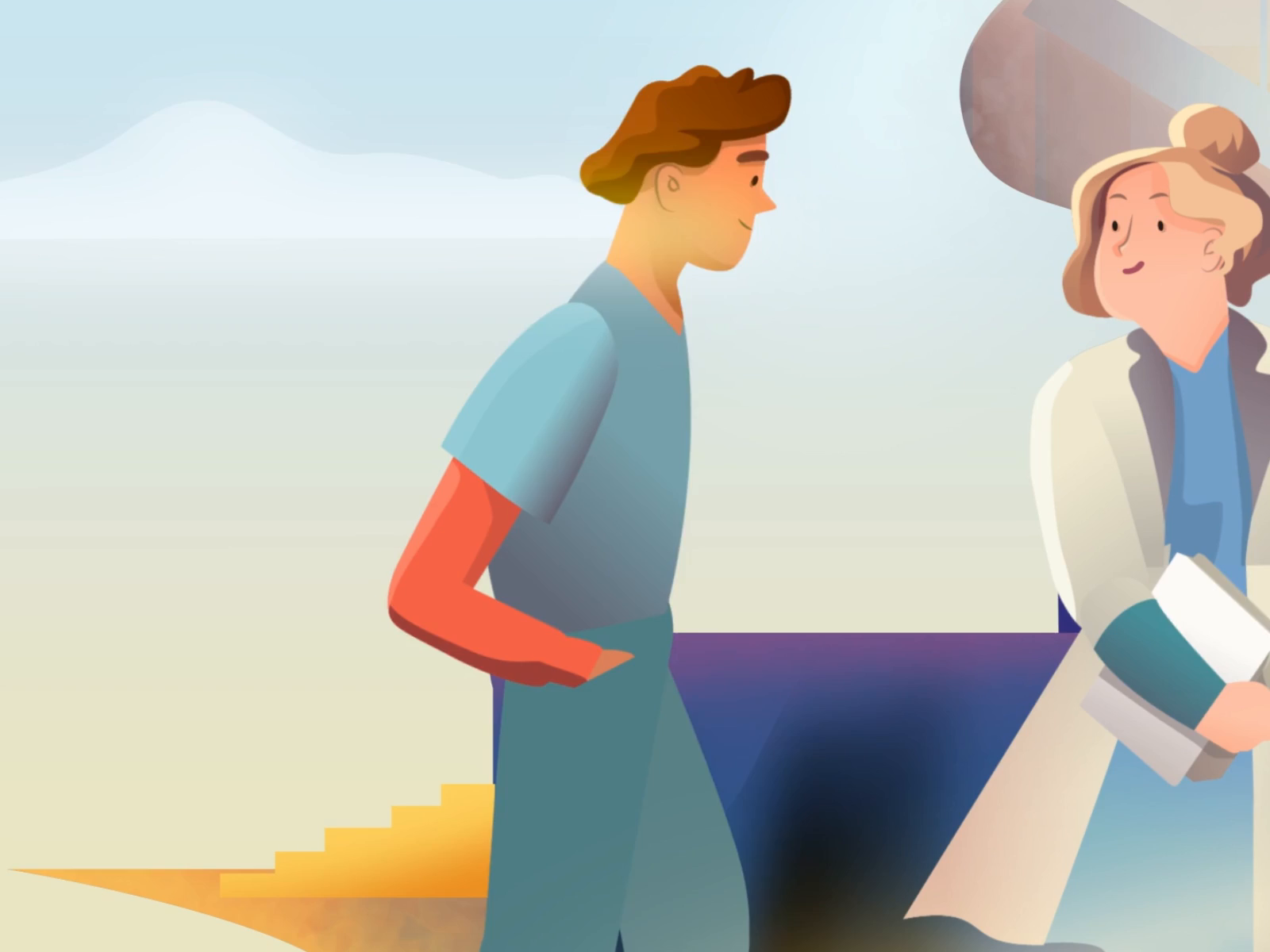 Doctors at the hospital / ECHO animation by unicorn.arts on Dribbble