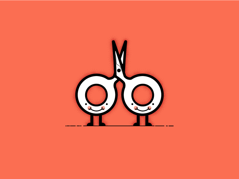 The Scissor Sisters - Miss and Miss Scissor by reddprime on Dribbble