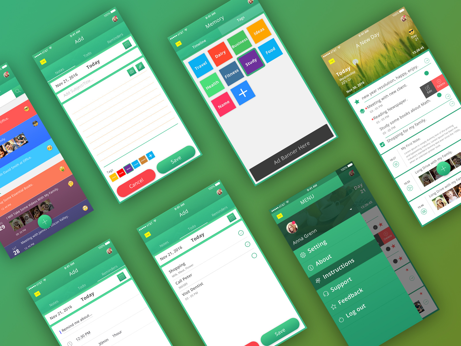 Todo App Design by itcroc on Dribbble