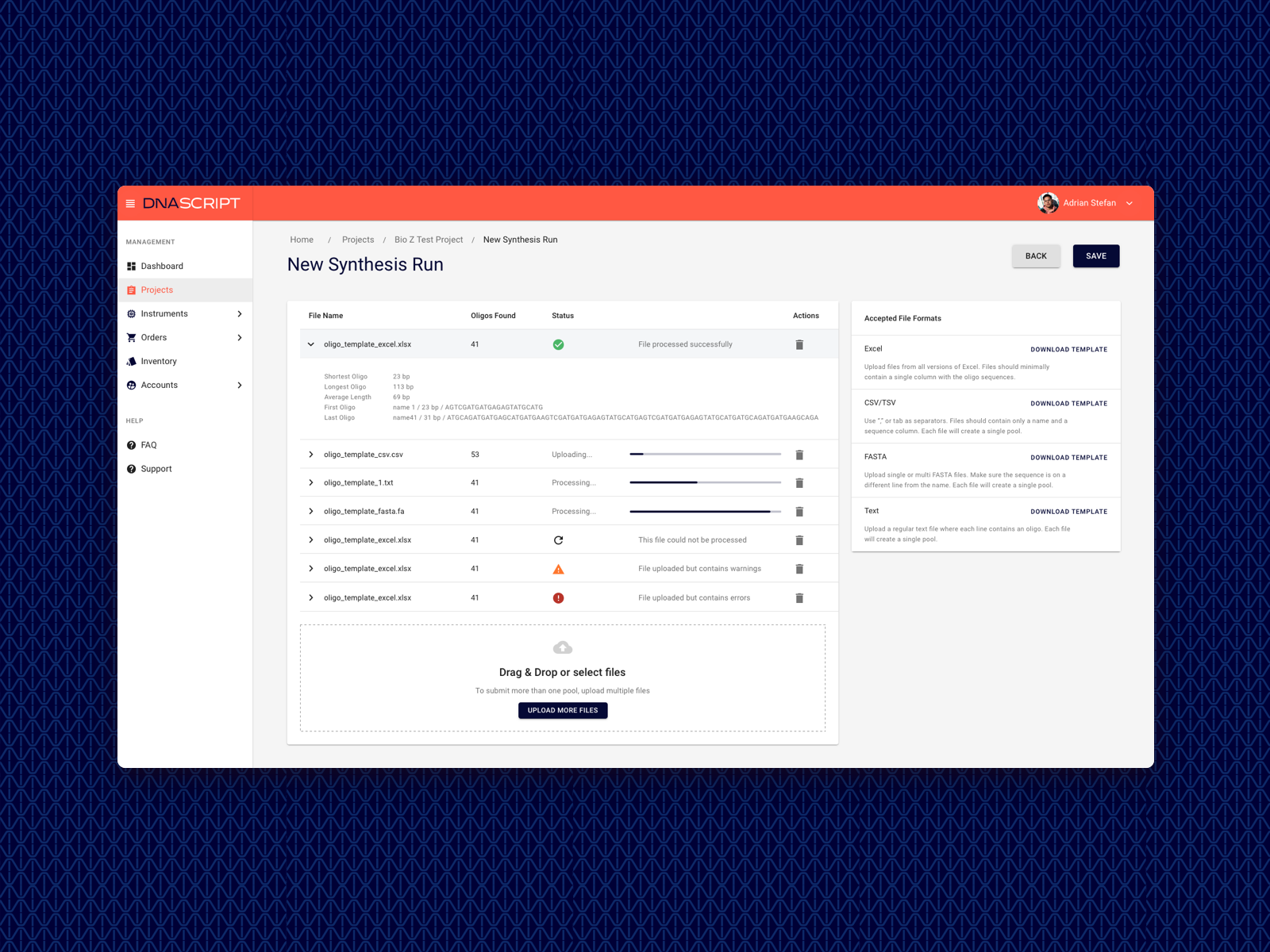 Multiple file upload by Brian Nguyen on Dribbble