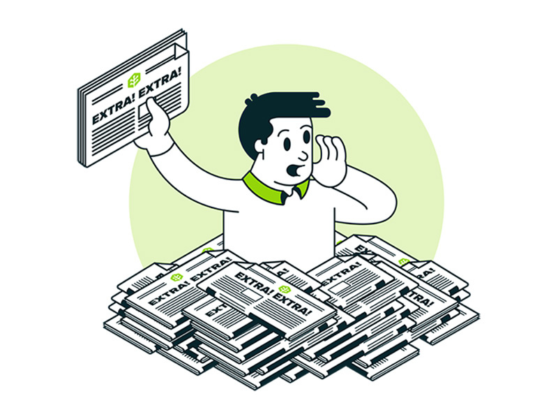Extra! Extra! Read all about it! by Dalaney LaGrange on Dribbble