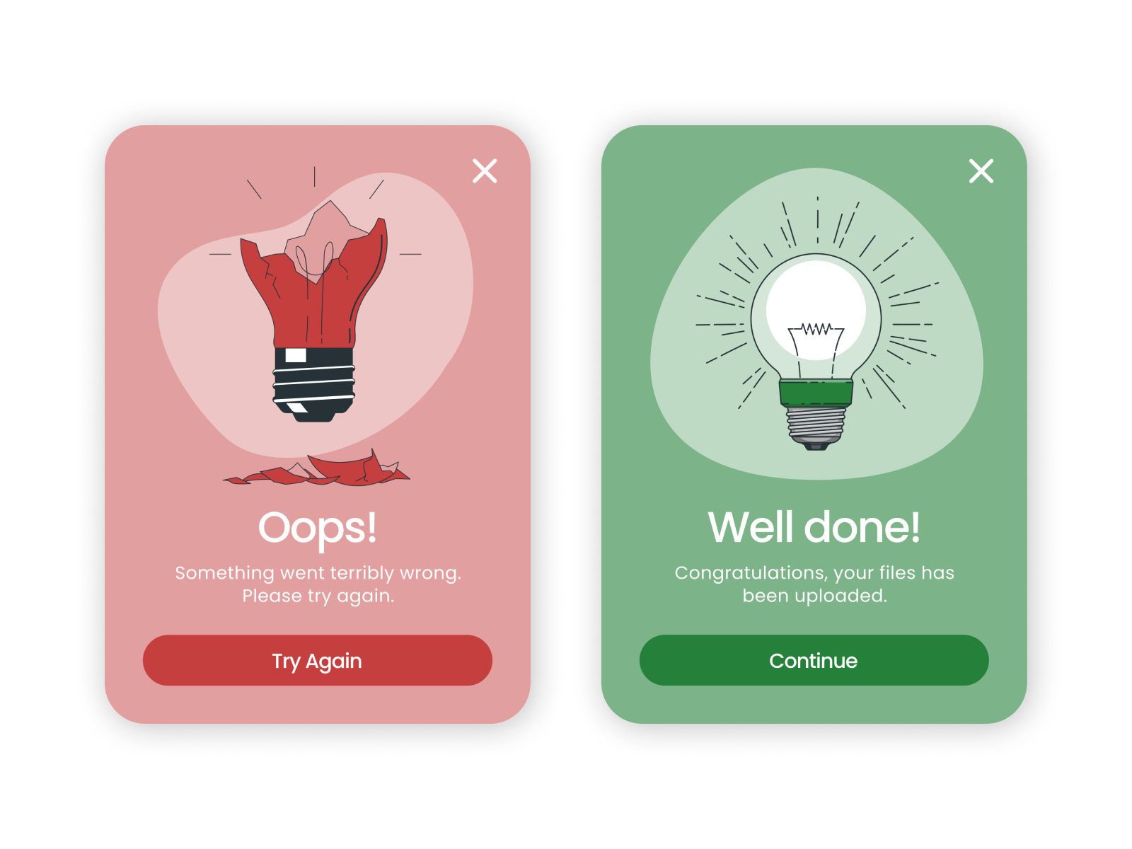 Flash Message - Daily UI 011 by Anya on Dribbble