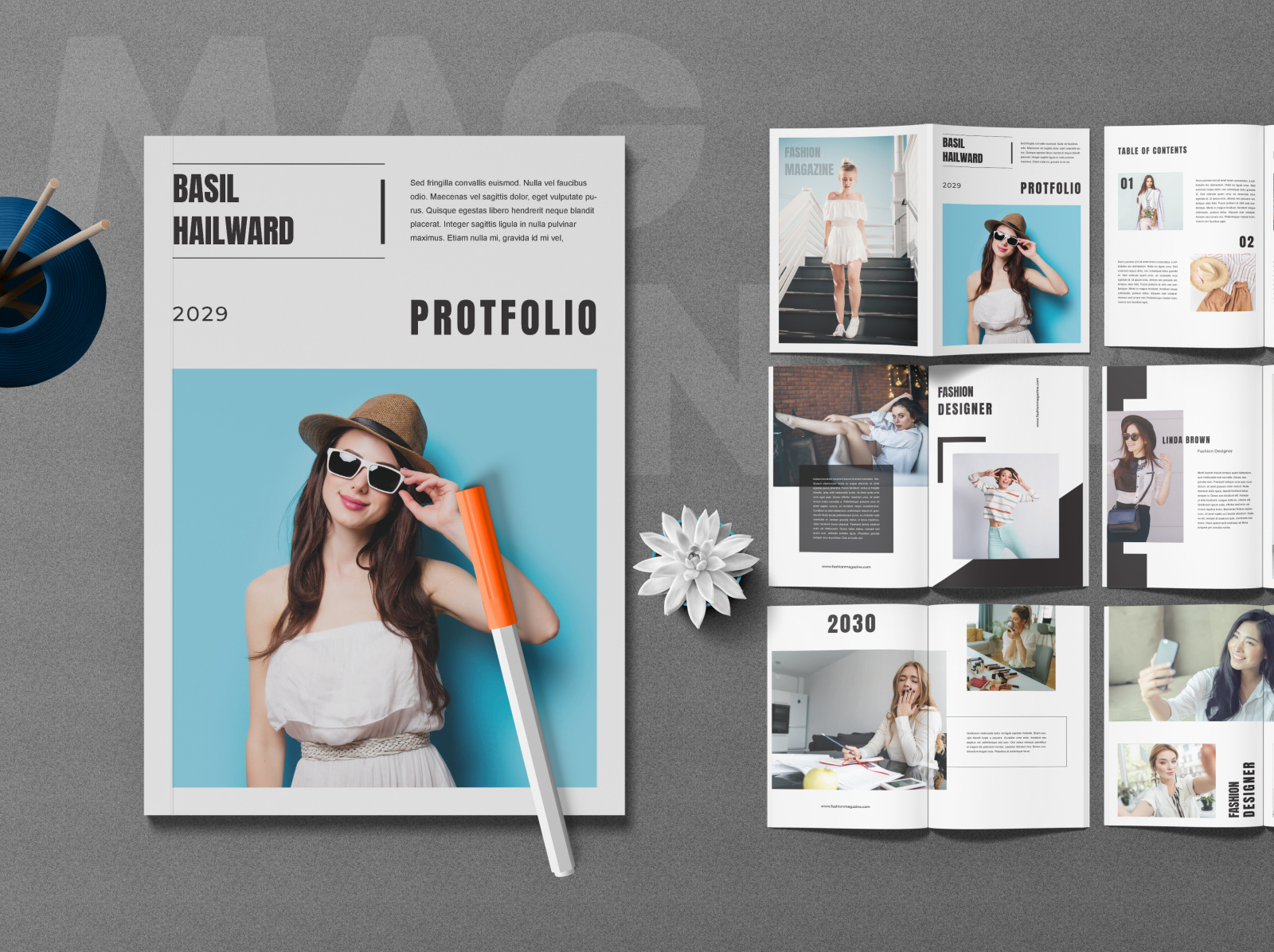 Fashion Magazine by FabulousTemplates on Dribbble