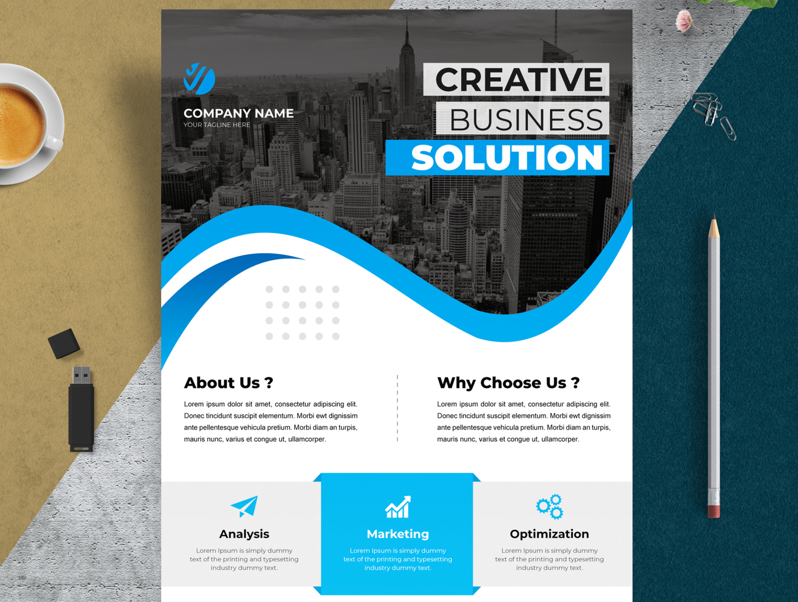 Business Flyer by FabulousTemplates on Dribbble