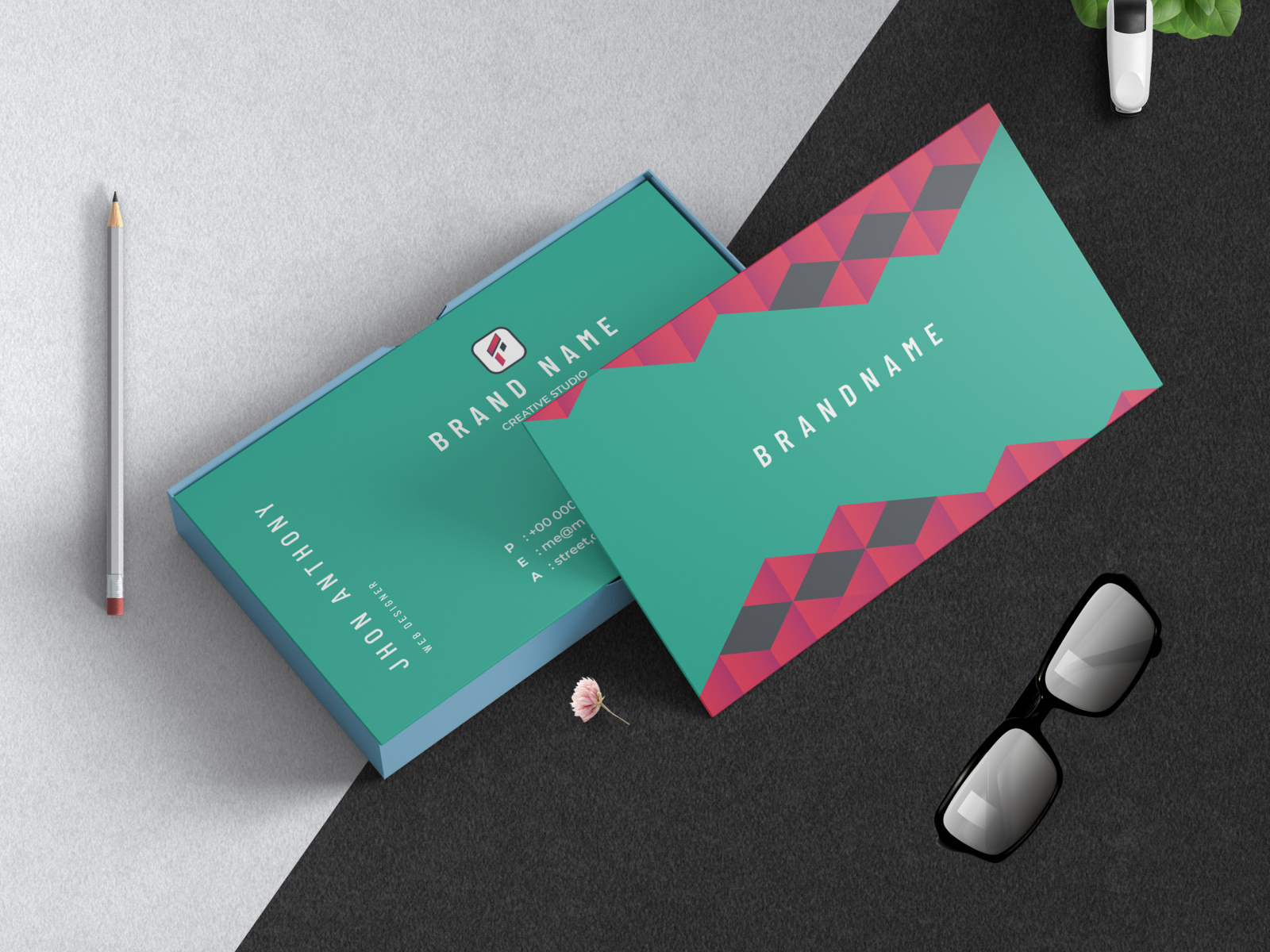 Professional Business Card by FabulousTemplates on Dribbble