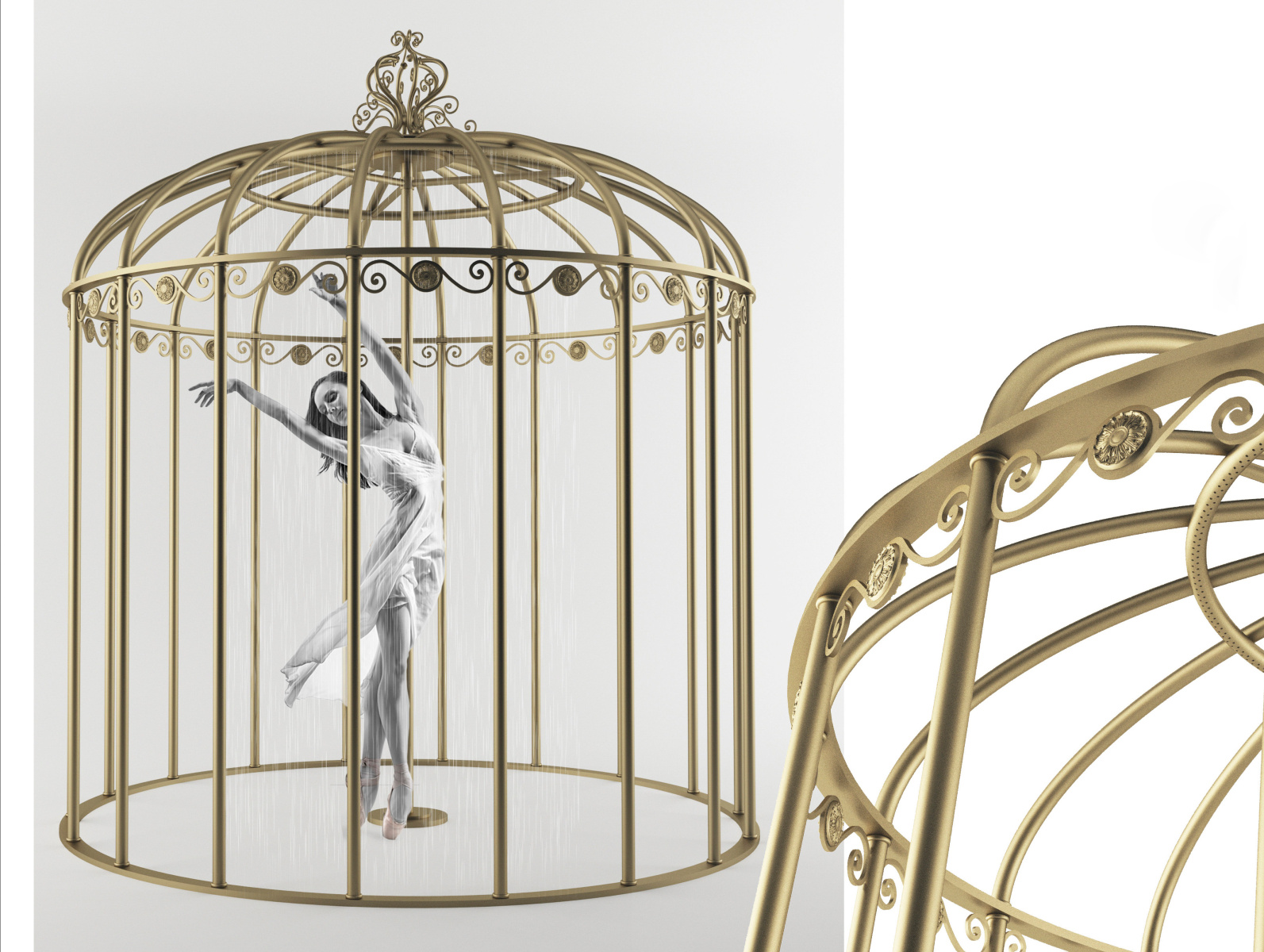 Shower cage by Matteo Citterio on Dribbble