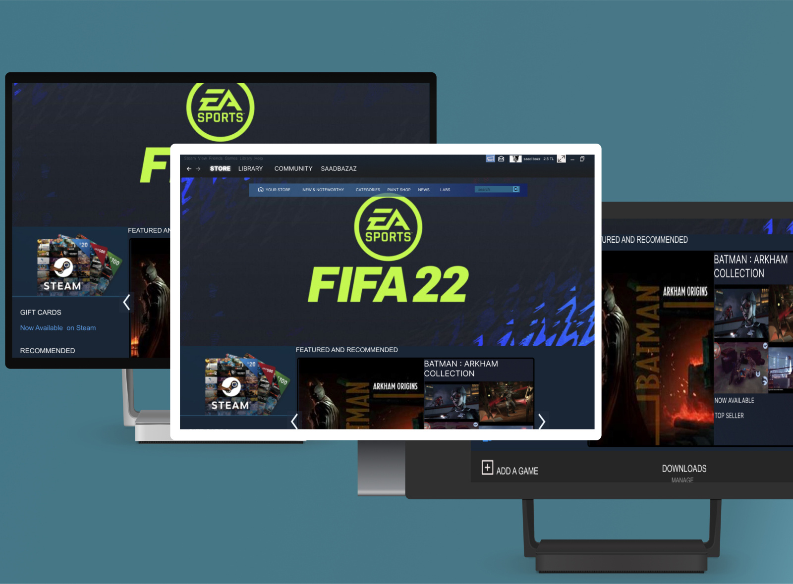 Steam Desktop UI Recreation [FIGMA] by Grayhat on Dribbble
