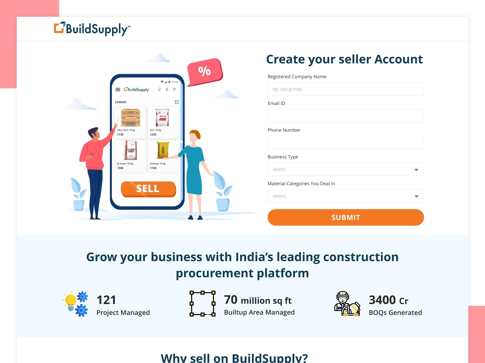Seller Landing page by Gurpreet Singh on Dribbble