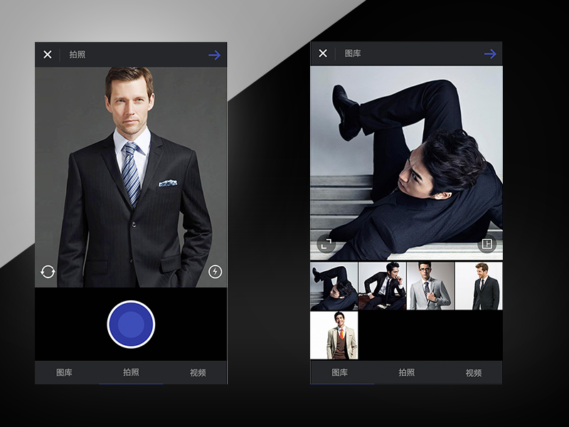Camera UI design by 杰杰作 on Dribbble