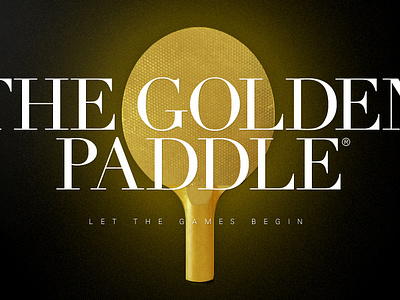 Golden Paddle® by Blake Allen on Dribbble
