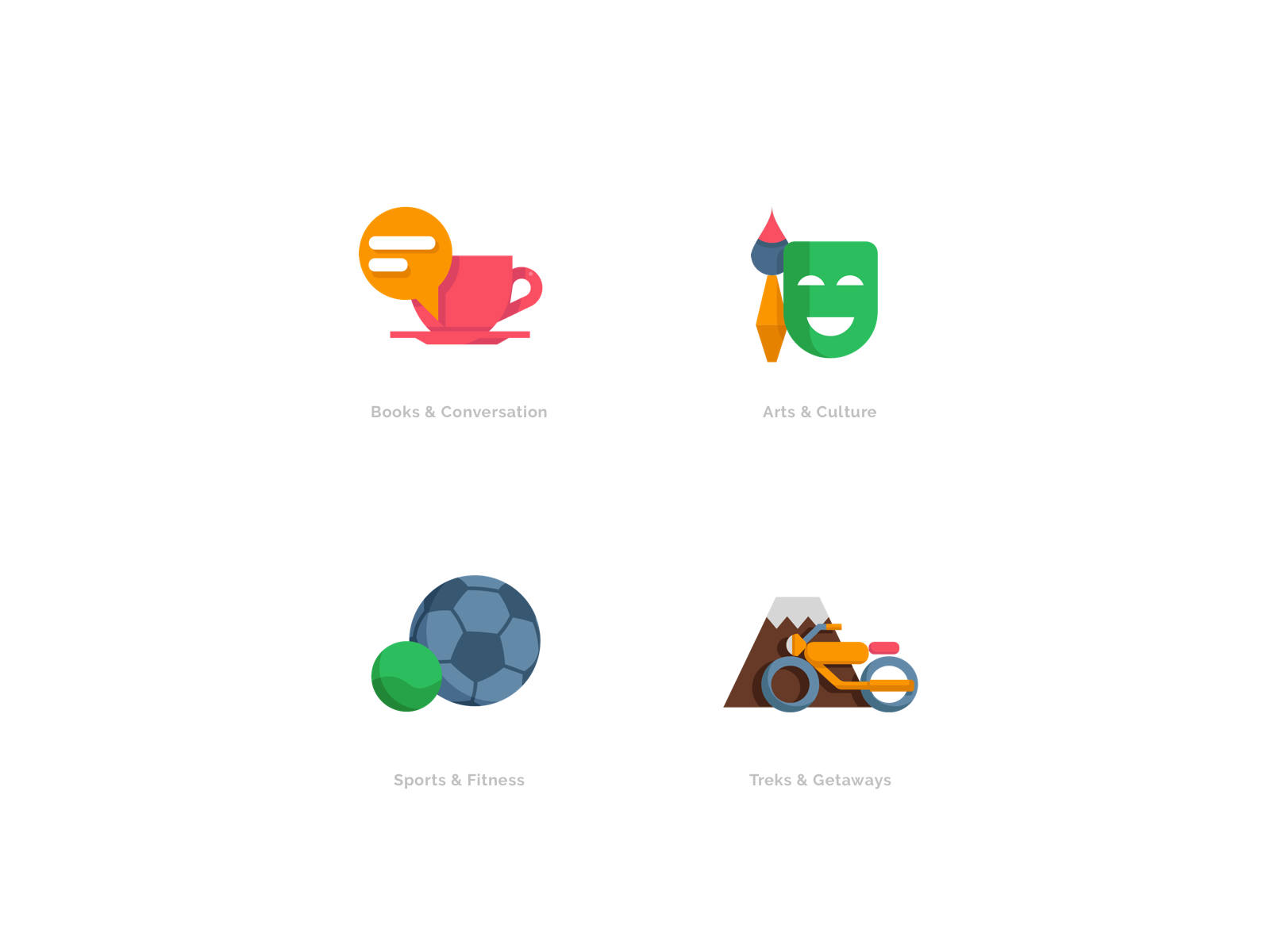 Icons - Hyperlocal Social Network by Kaustubh Adhav for TwoDo Creative ...