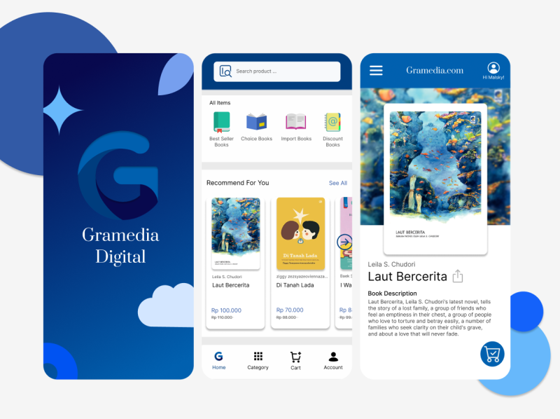 Ui/Ux design book store by Malika Shakila on Dribbble