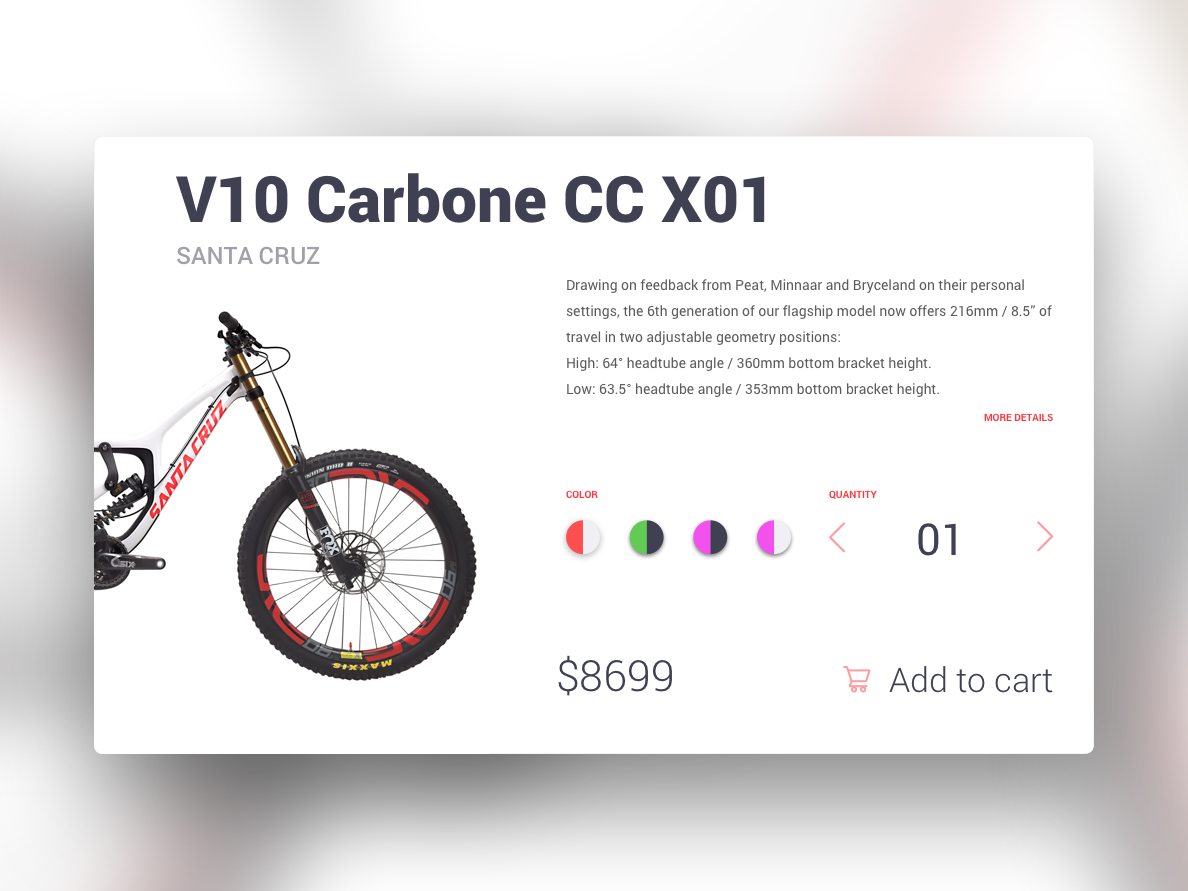 Simple product card by LEDUNOIS Simon on Dribbble