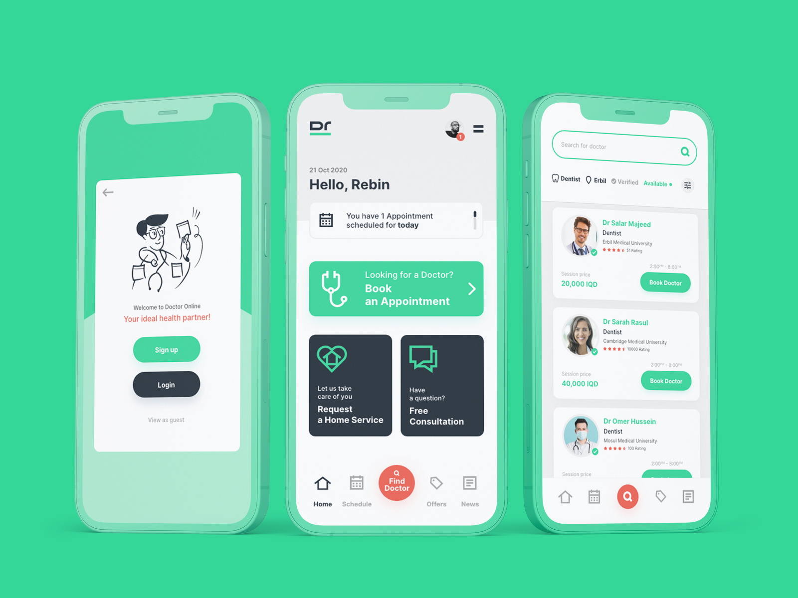 Dr Online - Your ideal Health Partner by Saad Salim on Dribbble